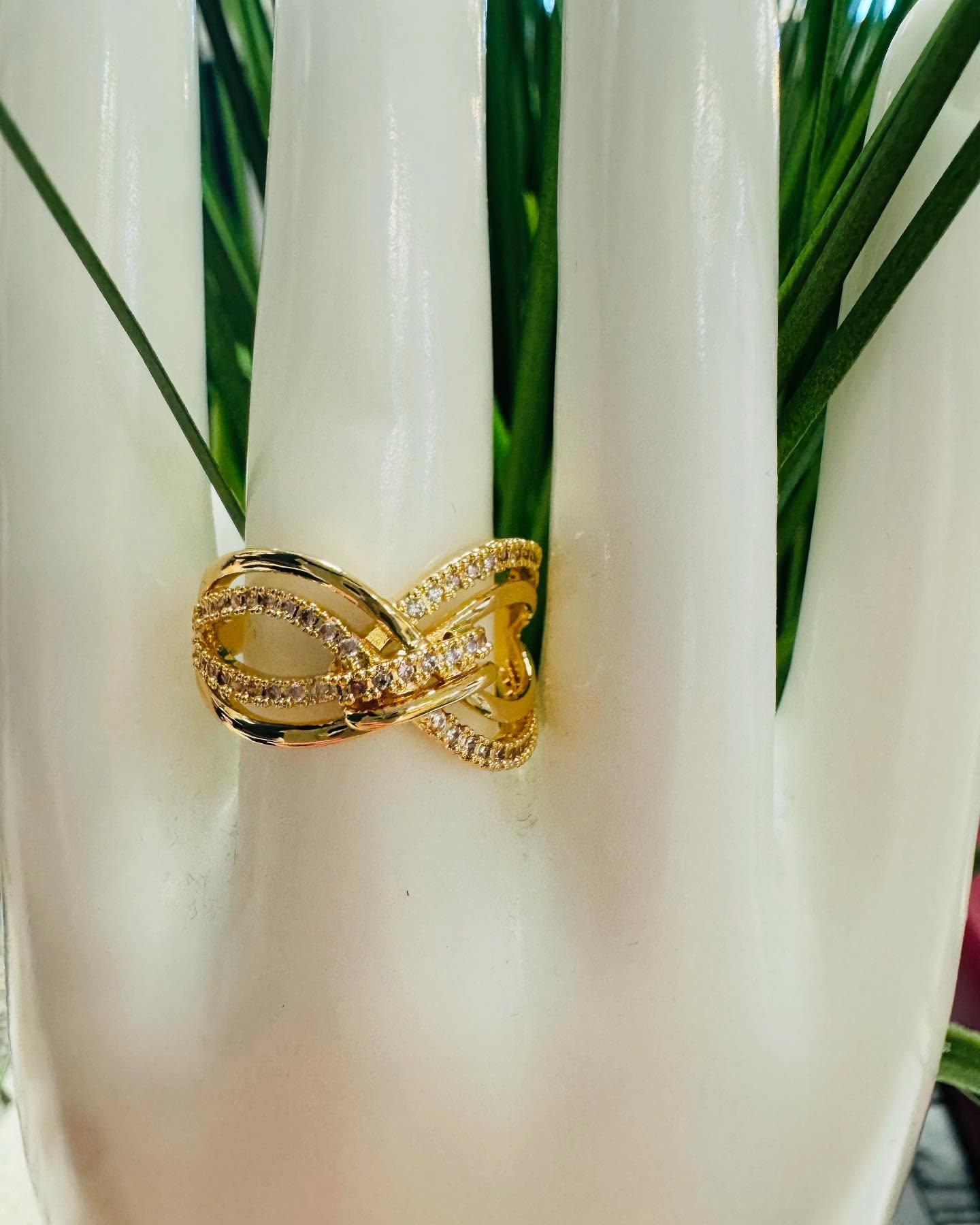 RG Gold Bedazzle Ring | GeeGees Boutique